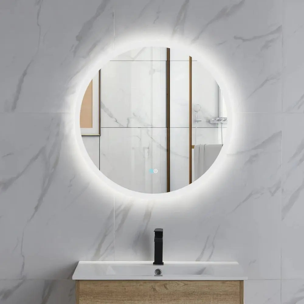 Round LED mirror with front lighting Ø 600mm